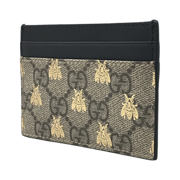 Gucci | Bags | Gucci Tan Pass Gg Case Supreme Card Motif Bee | Poshmark